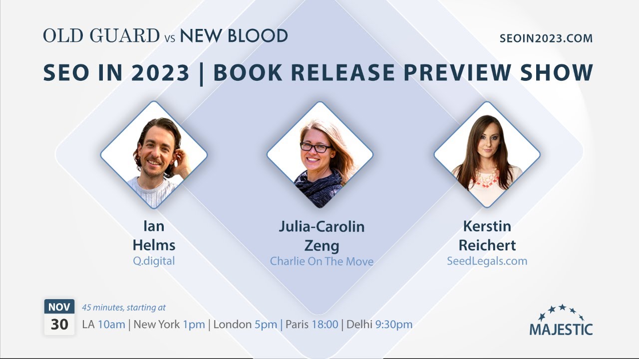 SEO in 2023 book preview show - YouTube