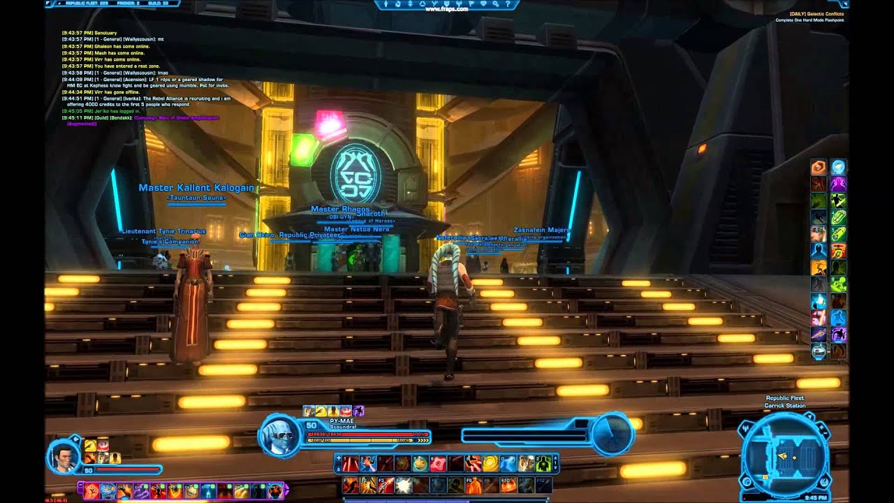 "Stuttering" frames in SWTOR - Fleet - YouTube