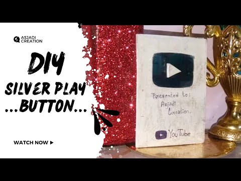 Silver play button 😱||How to make small silver play button at home ️ # ...