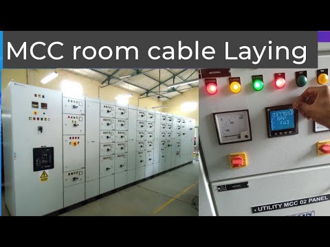 MCC room cable laying. Cable tray. Utility panel. HT cable- Part 2 ...