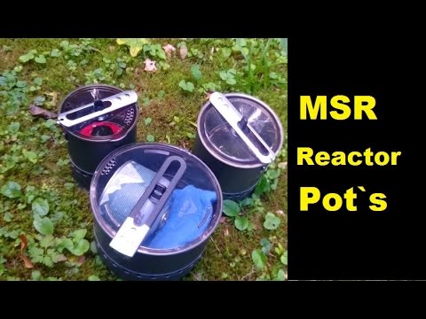 MSR Reactor Stove - Pot options ! - YouTube