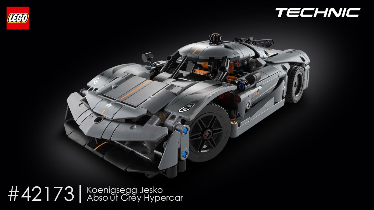 LEGO Technic - Koenigsegg Jesko Absolut Grey Hypercar 42173 - YouTube