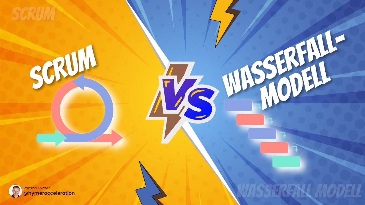 Scrum vs Wasserfall Modell einfach erklärt | Hymer Acceleration - YouTube