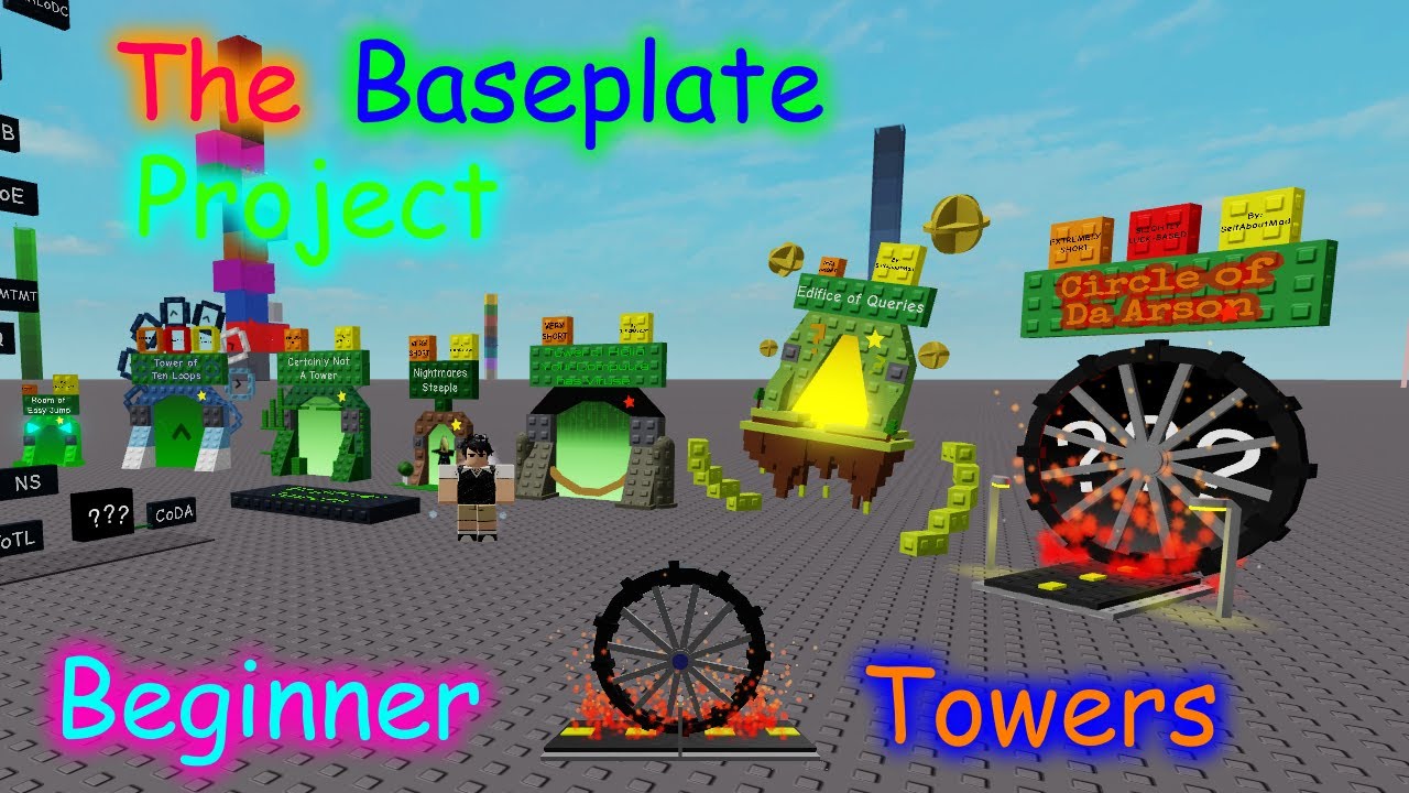 The Baseplate Project: Plate 1 | All Beginner Towers - YouTube