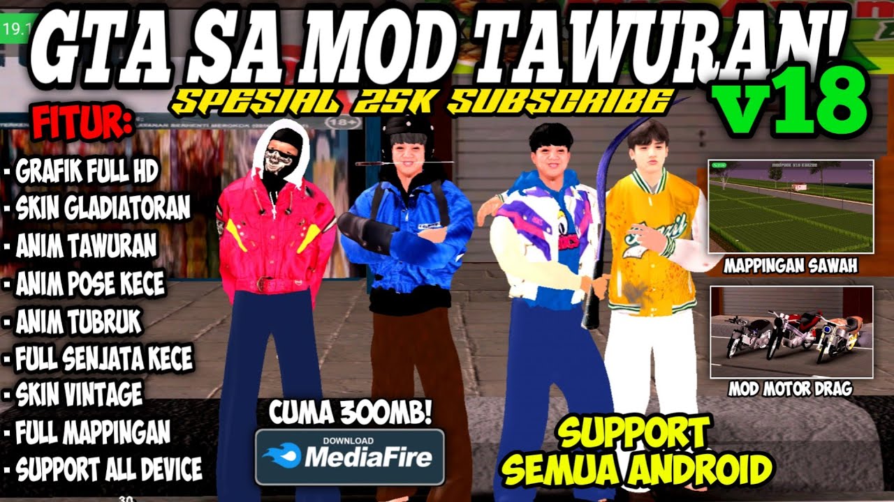 RILIS!! GTA MOD TAWURAN STM V18 TERBARU LINK MEDIAFIRE ANTI FC SPESIAL ...