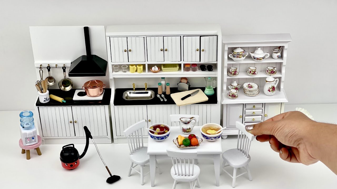 Wooden Miniature Kitchen Set | Miniature set l Mini Food Thoughts l ...