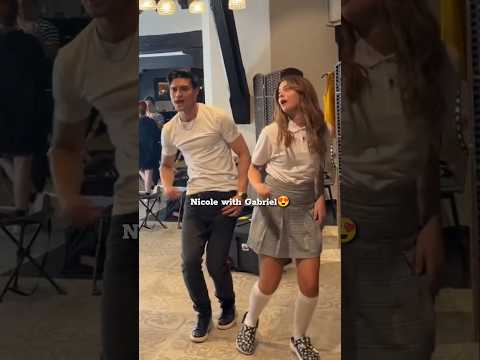 Nicole Wallace with Gabriel Guevara ❤️ Culpa Tuya BTS ✨