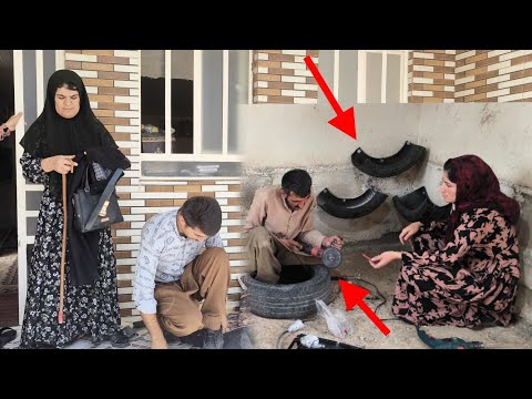 The incident that sent Farshad to the hospital!  What did Jamila do with the tire?  😱🏥