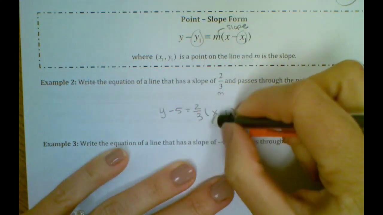 slope review notes 2 3 - YouTube