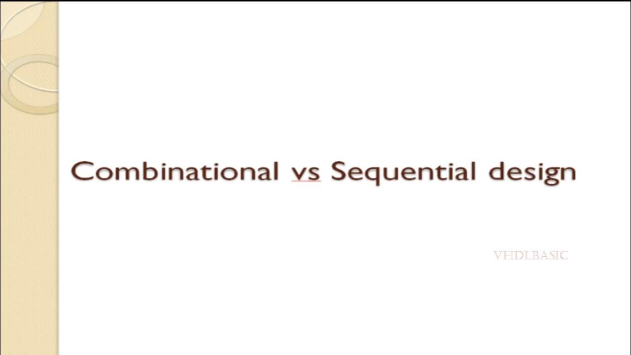 Combinational vs Sequential circuit Explained - YouTube