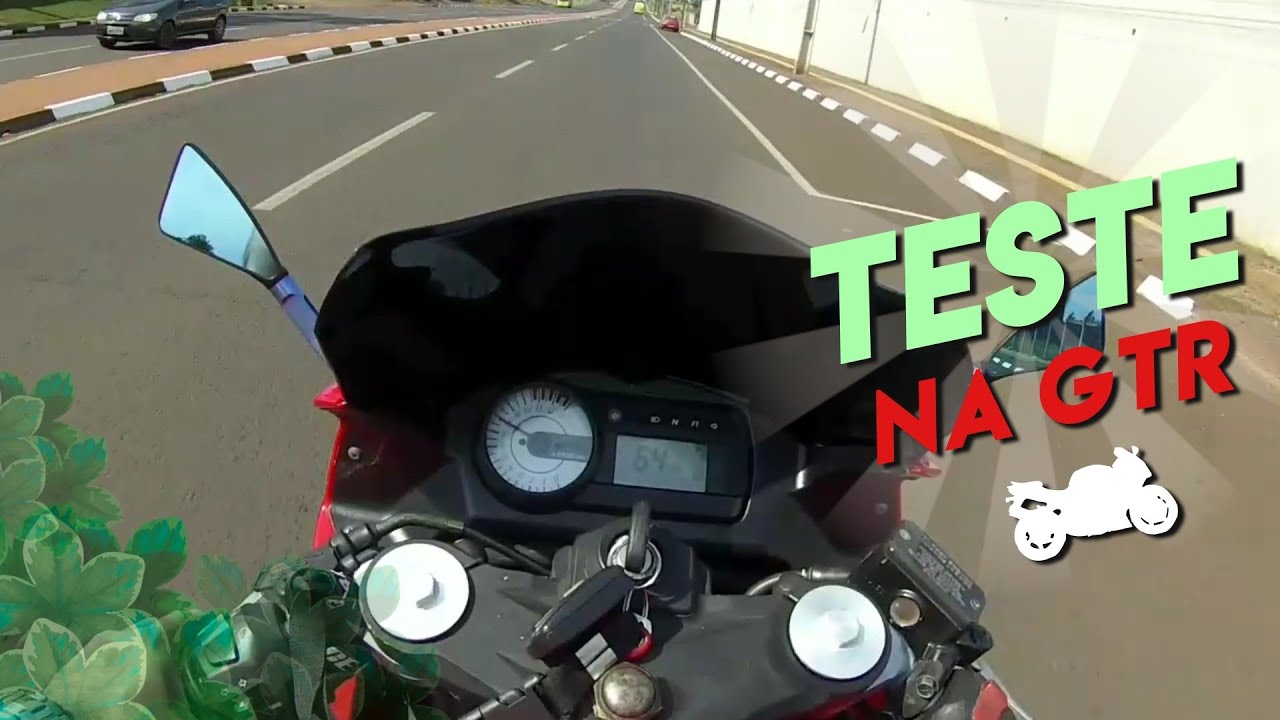 TESTE COM A GTR 250, TOP SPEED - YouTube