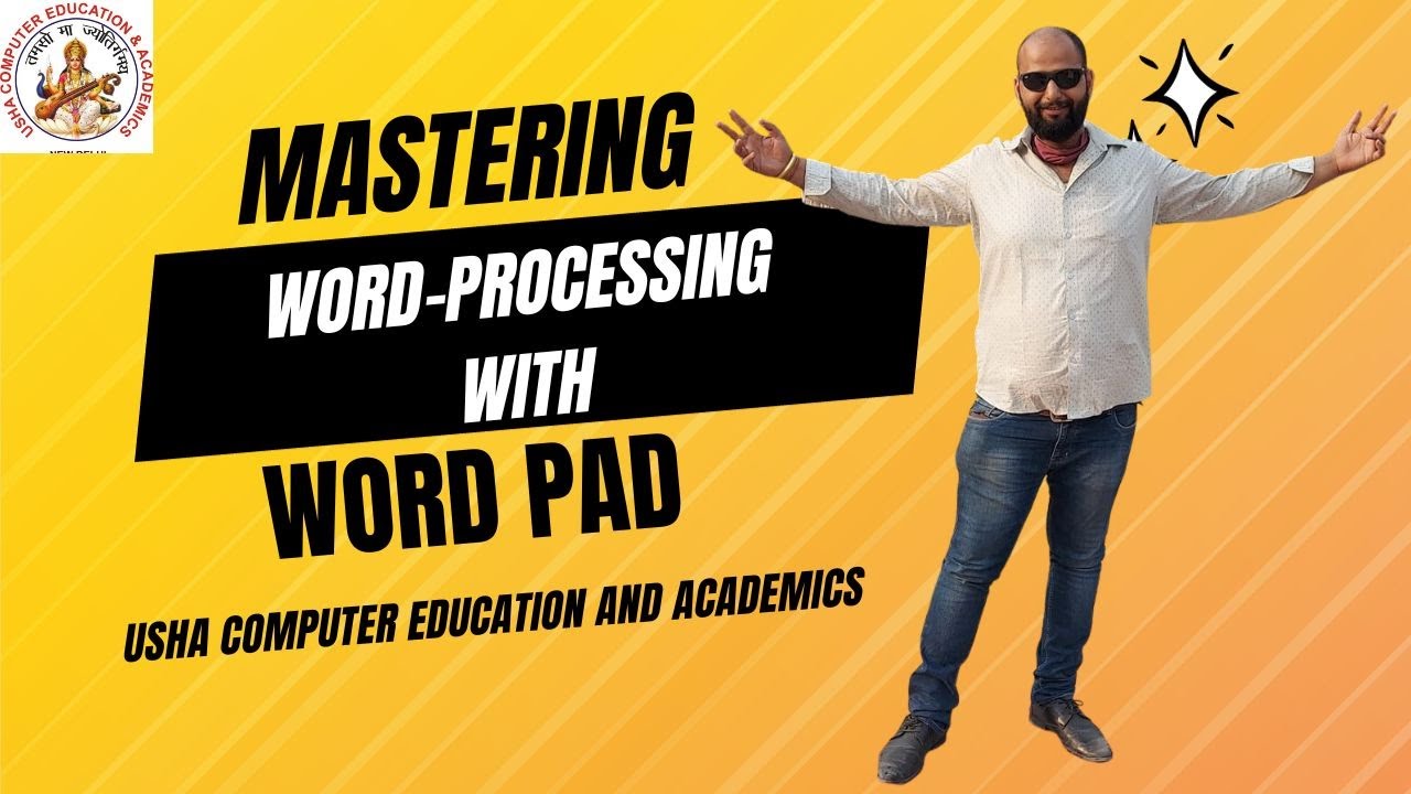 Master Word Processing with WordPad | Usha Computer Education and ...
