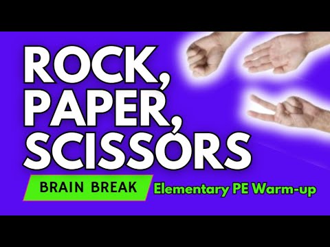 💪 Brain Break | Rock vs Paper vs Scissors - YouTube