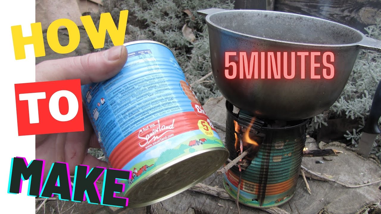 Camping Stove From Tin Cans. HOW TO MAKE. - YouTube