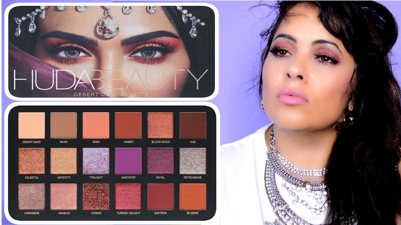 HUDA DESERT DUSK PALETTE V/S HUDA ROSE GOLD PALETTE - YouTube