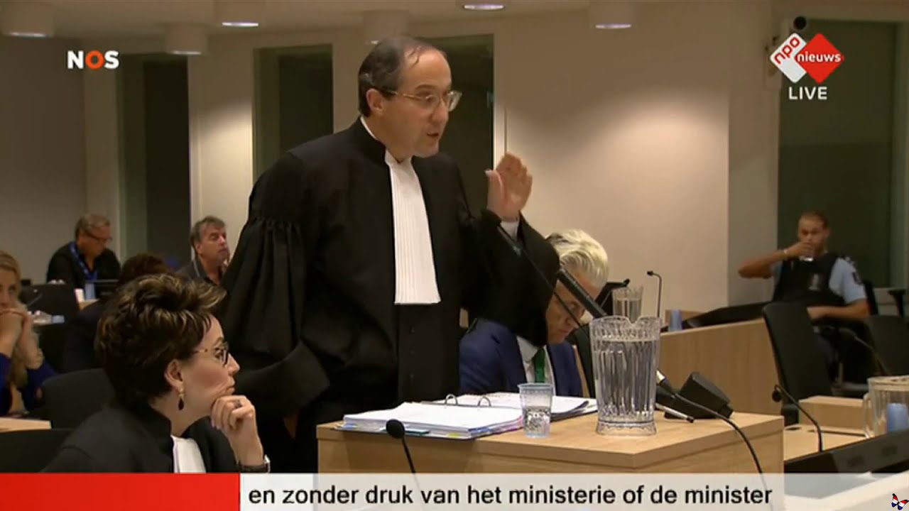 Advocaat Knoops: ''Er was actieve bemoeienis met vervolging van Wilders ...