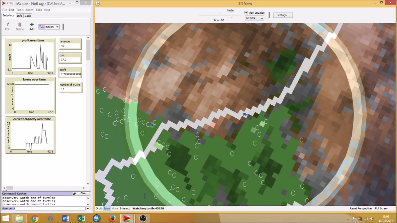 Netlogo graphics demo - YouTube