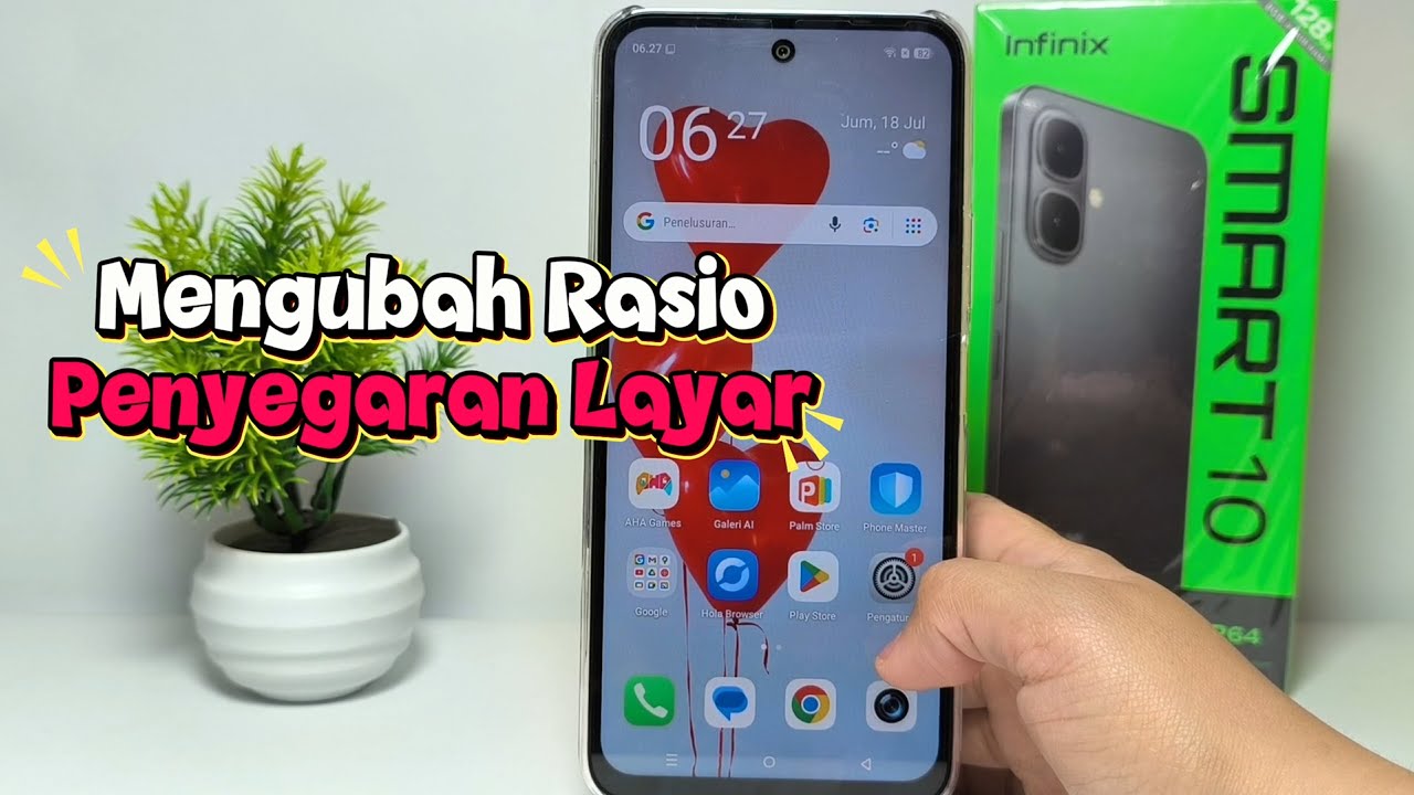 Cara Mengubah Rasio Penyegaran Layar Di Hp Infinix Smart 10 - YouTube