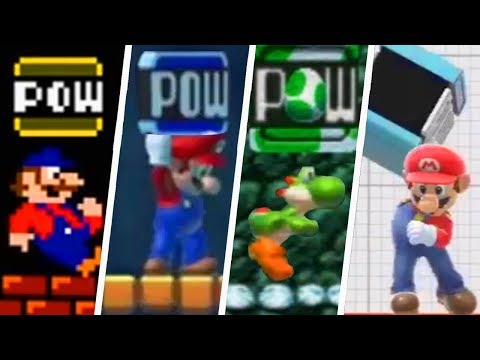 Evolution of POW Blocks in Super Mario Games (1983 - 2019)