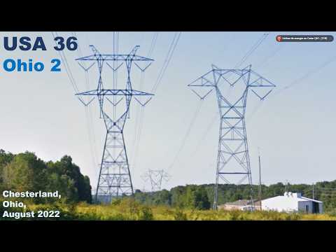 USA36 Power lines in Ohio 2. (209) - YouTube