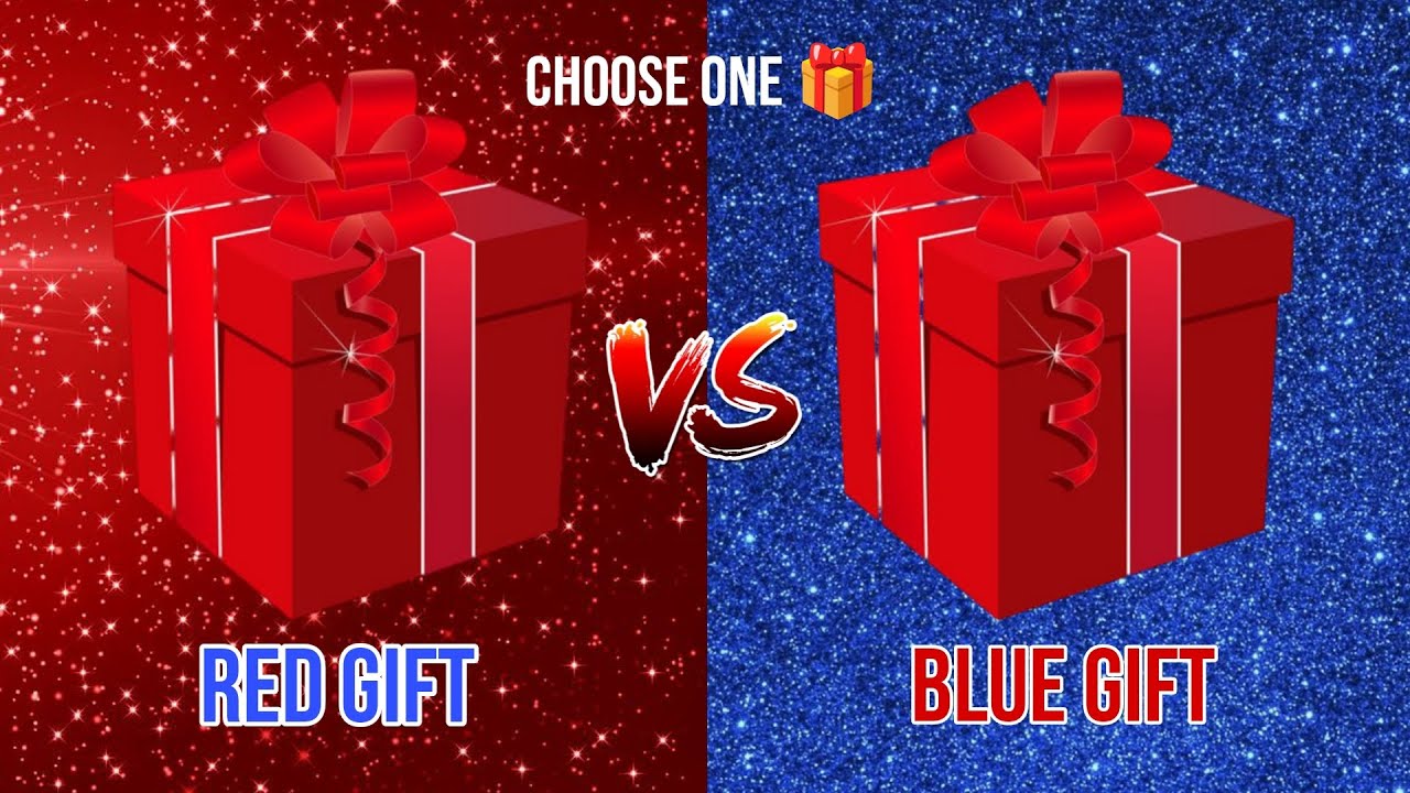 red gift vs blue gift 🎁 #gift #chooseyourgift #viral - YouTube
