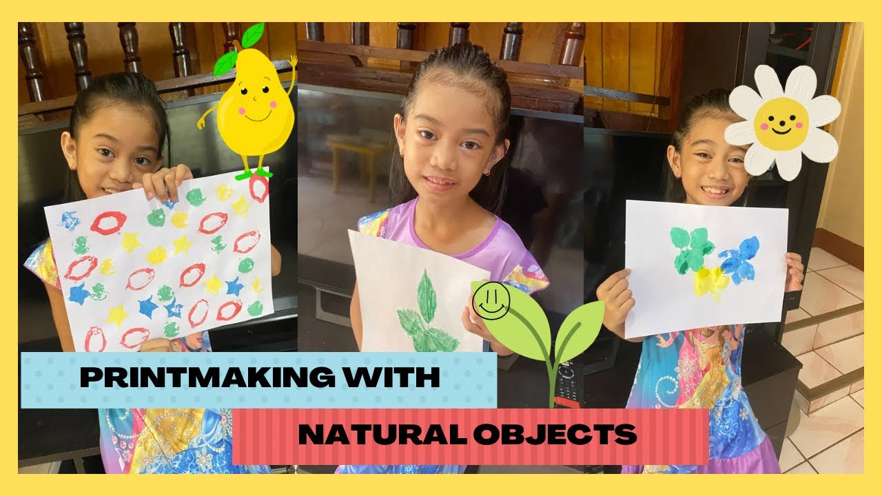 Printmaking with Natural Objects - YouTube