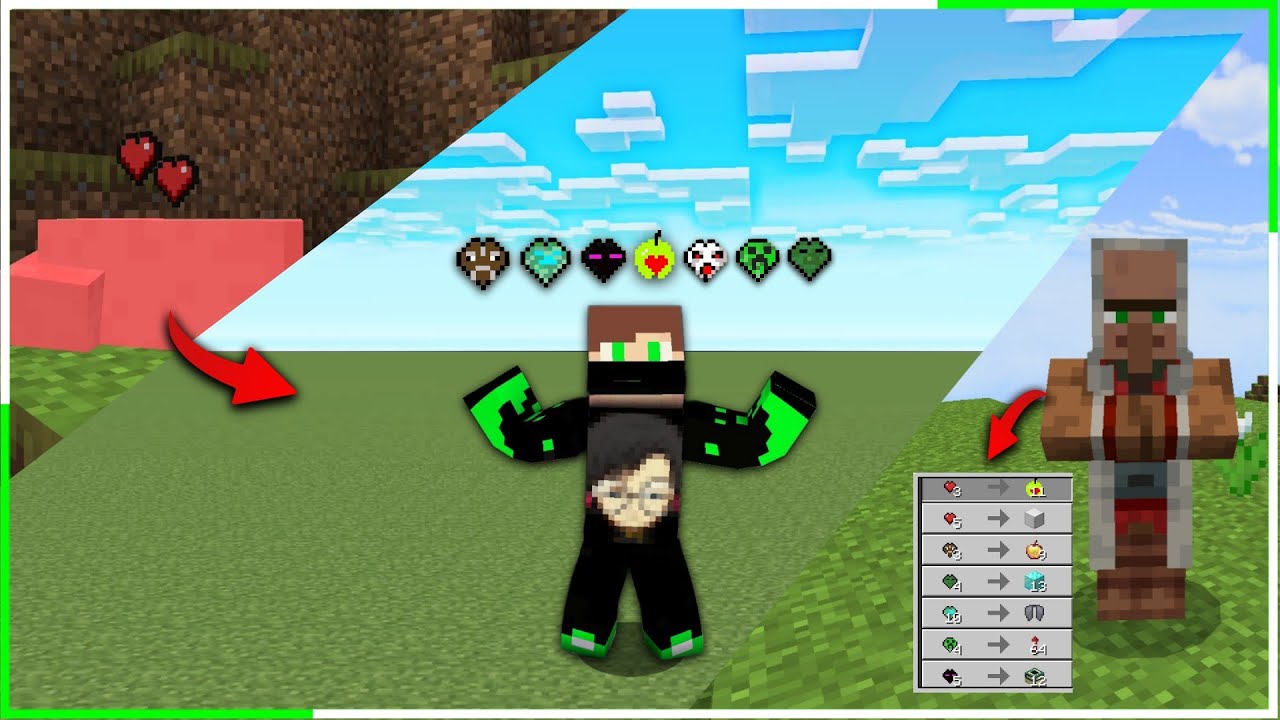 Minecraft but I can trade mobs heart !! Mod for Minecraft pocket ...