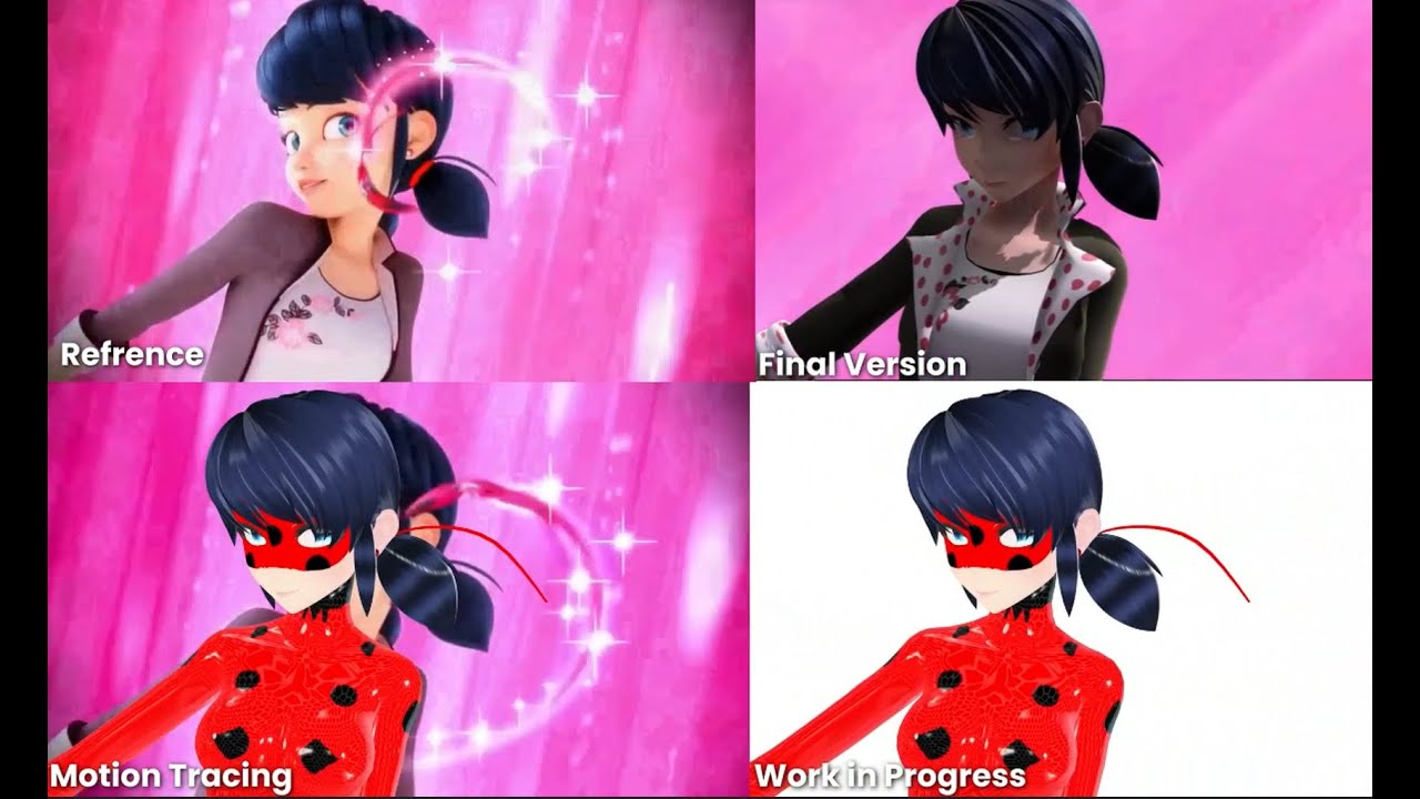 (MMD X MLB) Behind the Scenes of Ladybug's Transformation Motion DL ...
