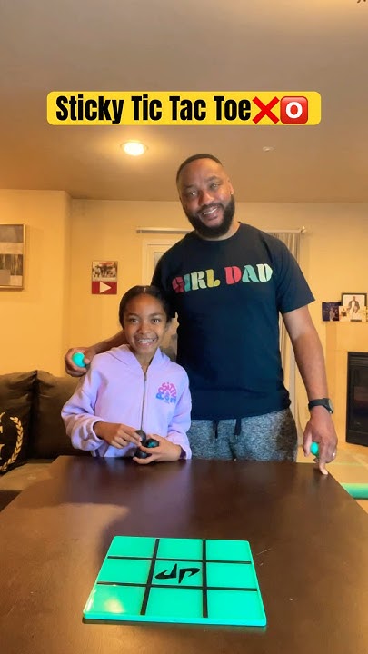 STICKY TIC TAC TOE CHALLENGE!!! 🅾️ #shorts #familygamenight #familyfun ...