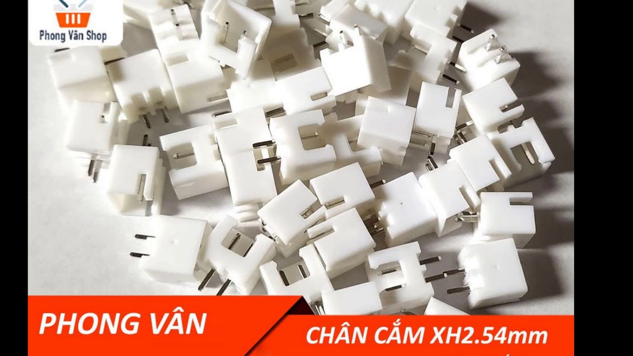15 Chân cắm đứng XH2.54mm 2pin - màu TRẮNG- domino - YouTube