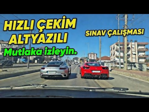 Alt Yazılı ve Hızlı Çekim Direksiyon Sınavı Çalışması | Mutlaka İzleyin!