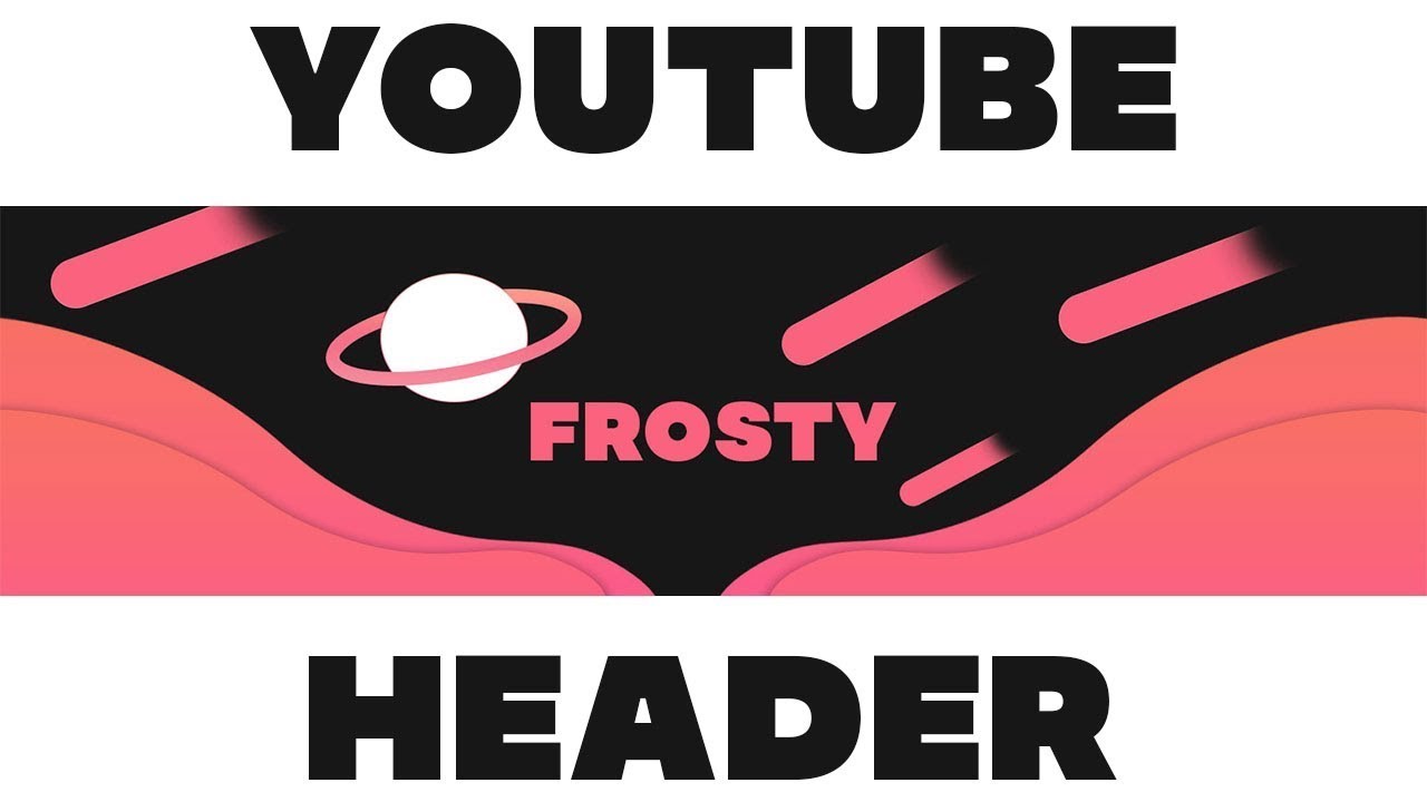 Photoshop: simple youtube header speed art #2 - YouTube