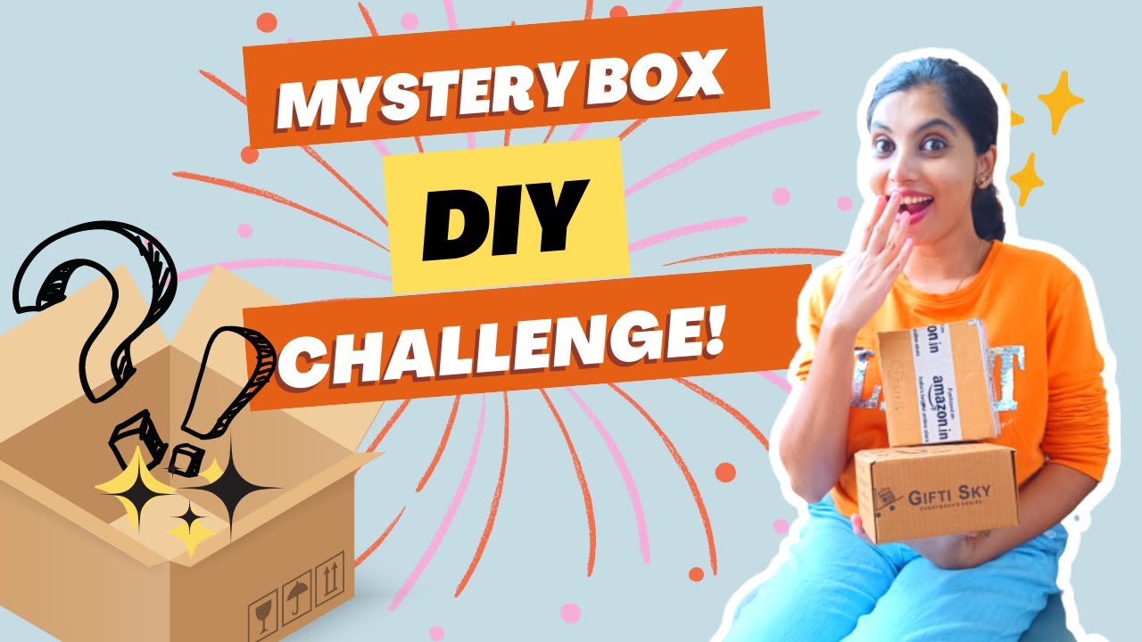Amazon Mystery Box! DIY Challenge With @shreyanagar #diy #challenge # ...