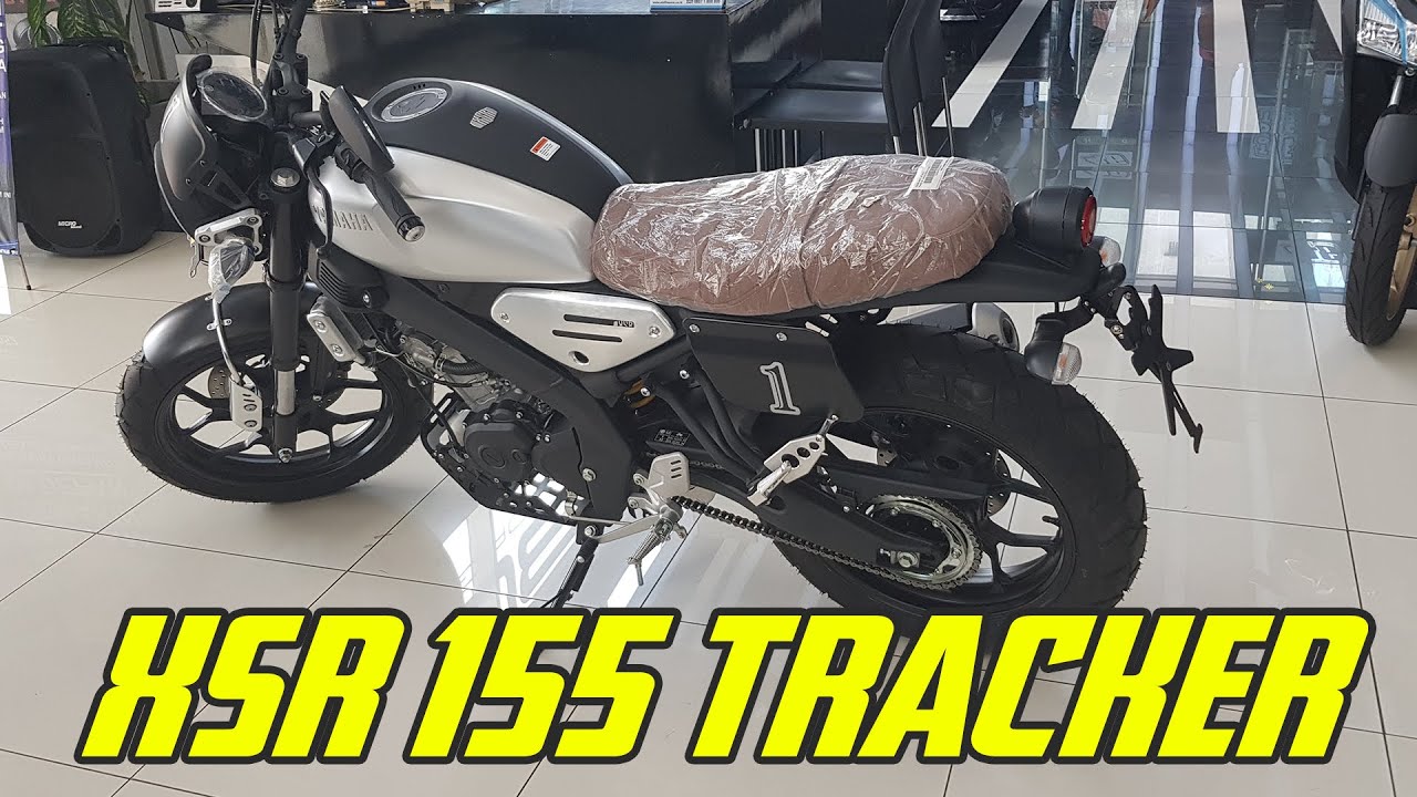 Asesoris resmi Tracker untuk Yamaha XSR 155 di bali - YouTube