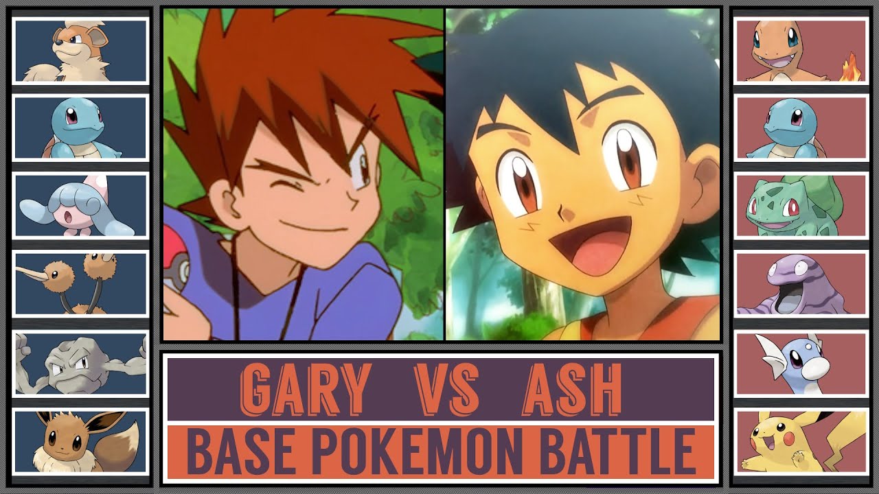 KID GARY vs KID ASH | Pokémon Anime Battle - YouTube