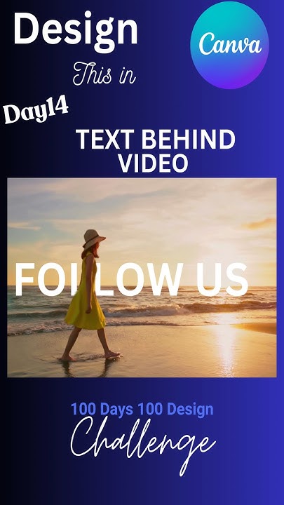 Add Text Behind Video in Canva | Text Behind Object Canva Tutorial | Video Text Animation in ...