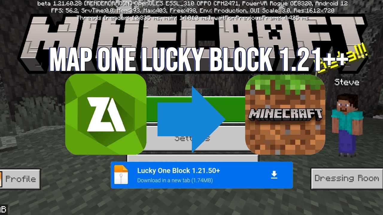 Download Map One Lucky Block 1.21++ - YouTube