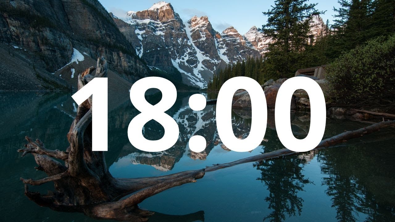 18 Minute Countdown Timer With Alarm (Simple Beep) - YouTube