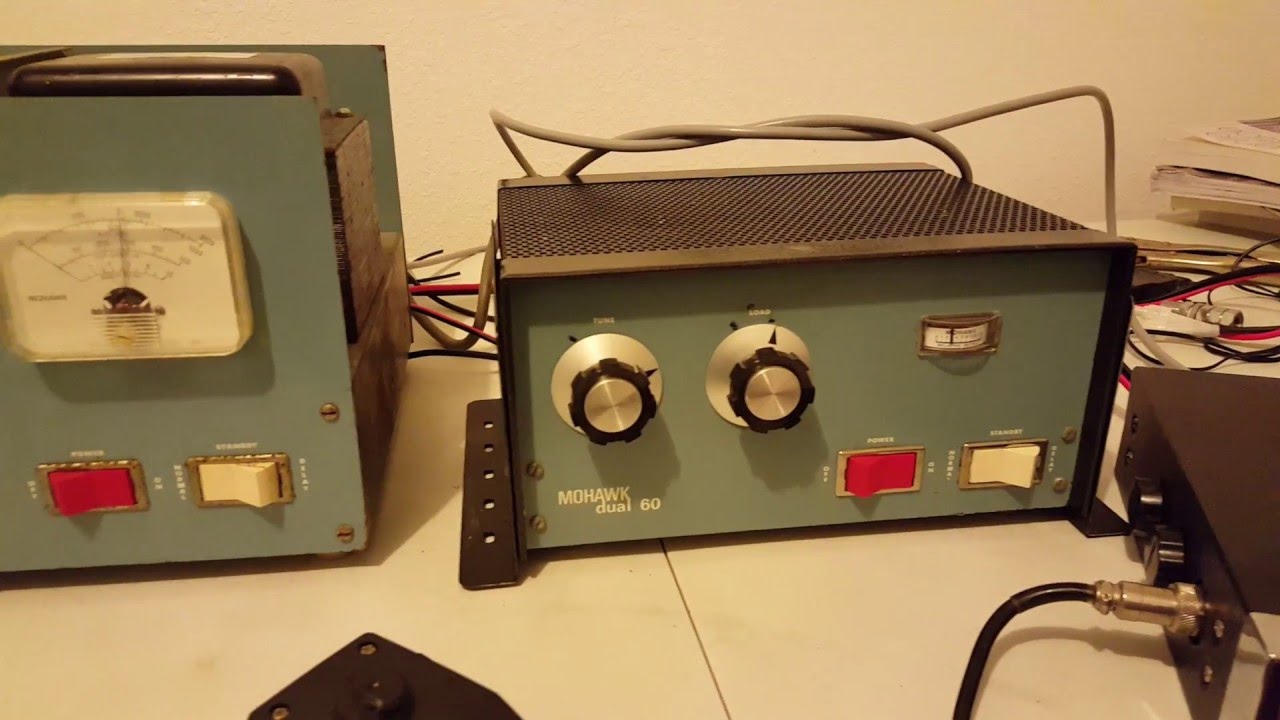 Mohawk 10-4A CB Linear Amplifier with driver. - YouTube