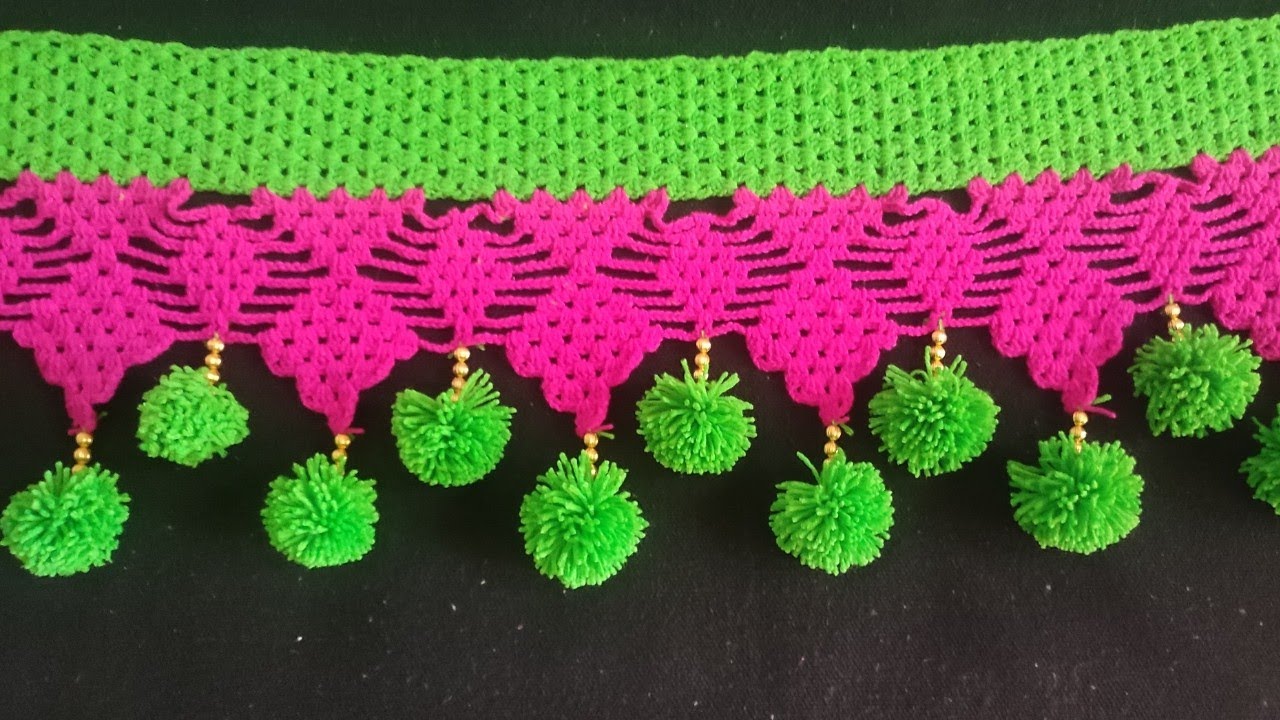 Easy Crochet Toran || Beautiful Woolen Toran - YouTube