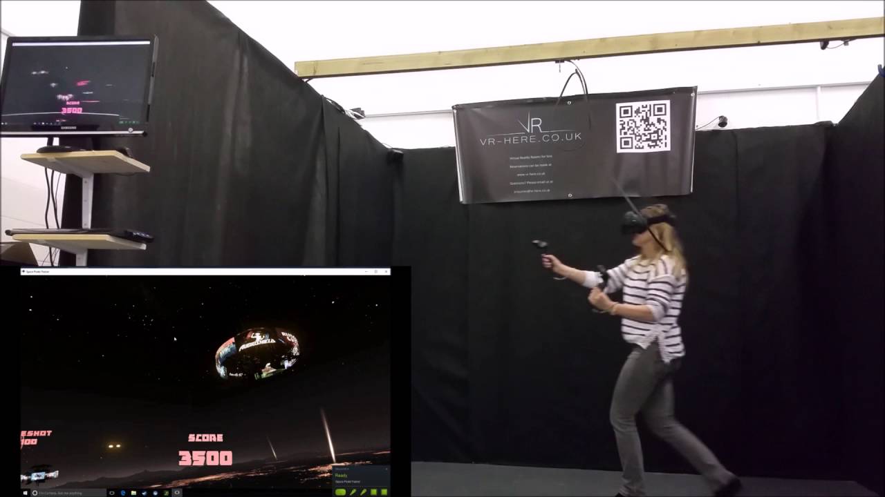 Space Pirate Trainer @ VR-HERE in Liverpool - YouTube