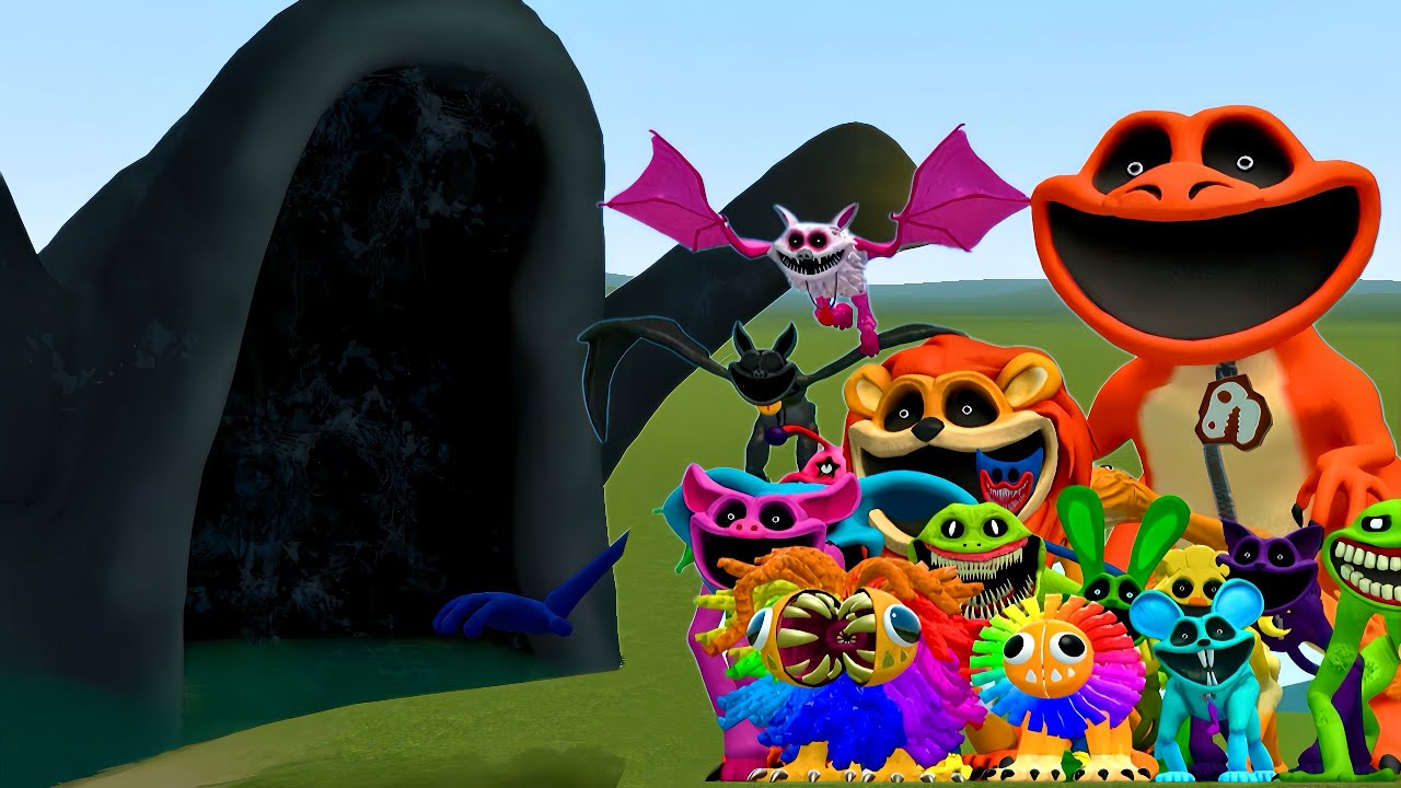 Can SEAEATERS swallow SMILING CRITTERS into their stomach? - YouTube