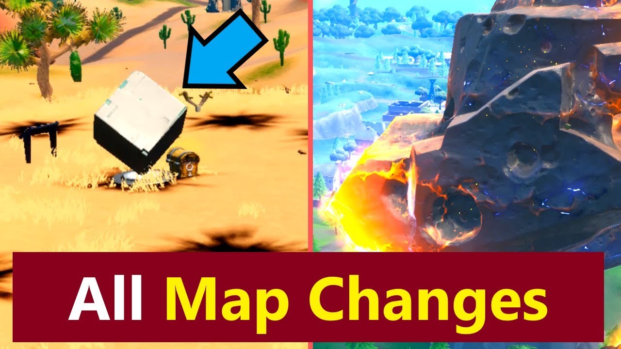 Fortnite map changes after today's fortnite update 10.10 (All New Map ...