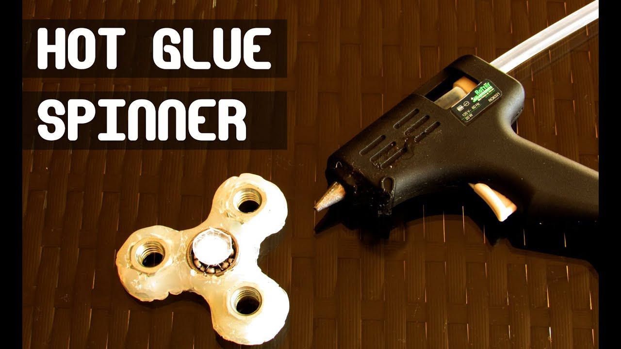 How to make an easy Hot Glue Fidget Spinner - DIY Spinner Tutorial ...