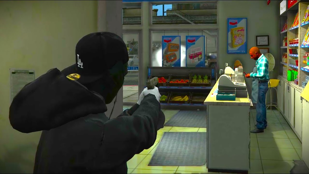 store robbery gone wrong in gta rp - YouTube