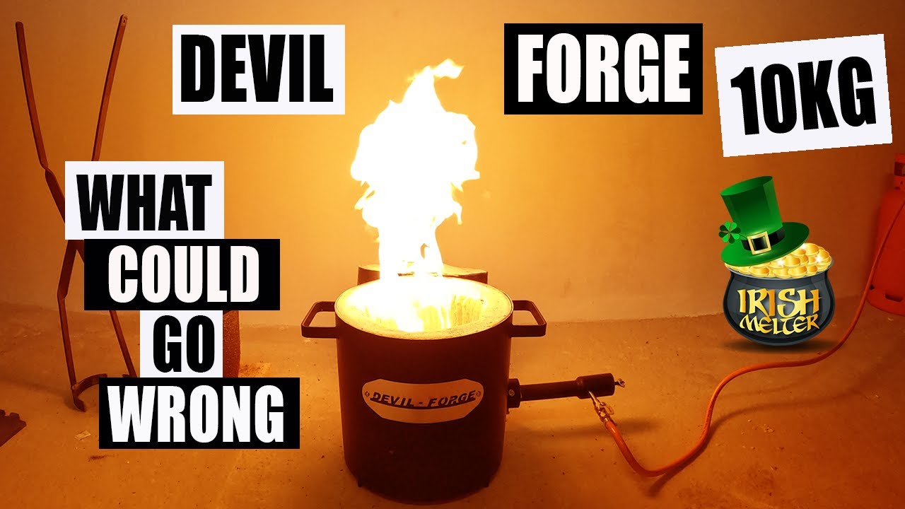 Devil Forge 10KG Furnace Drying Rigidizer Process - YouTube