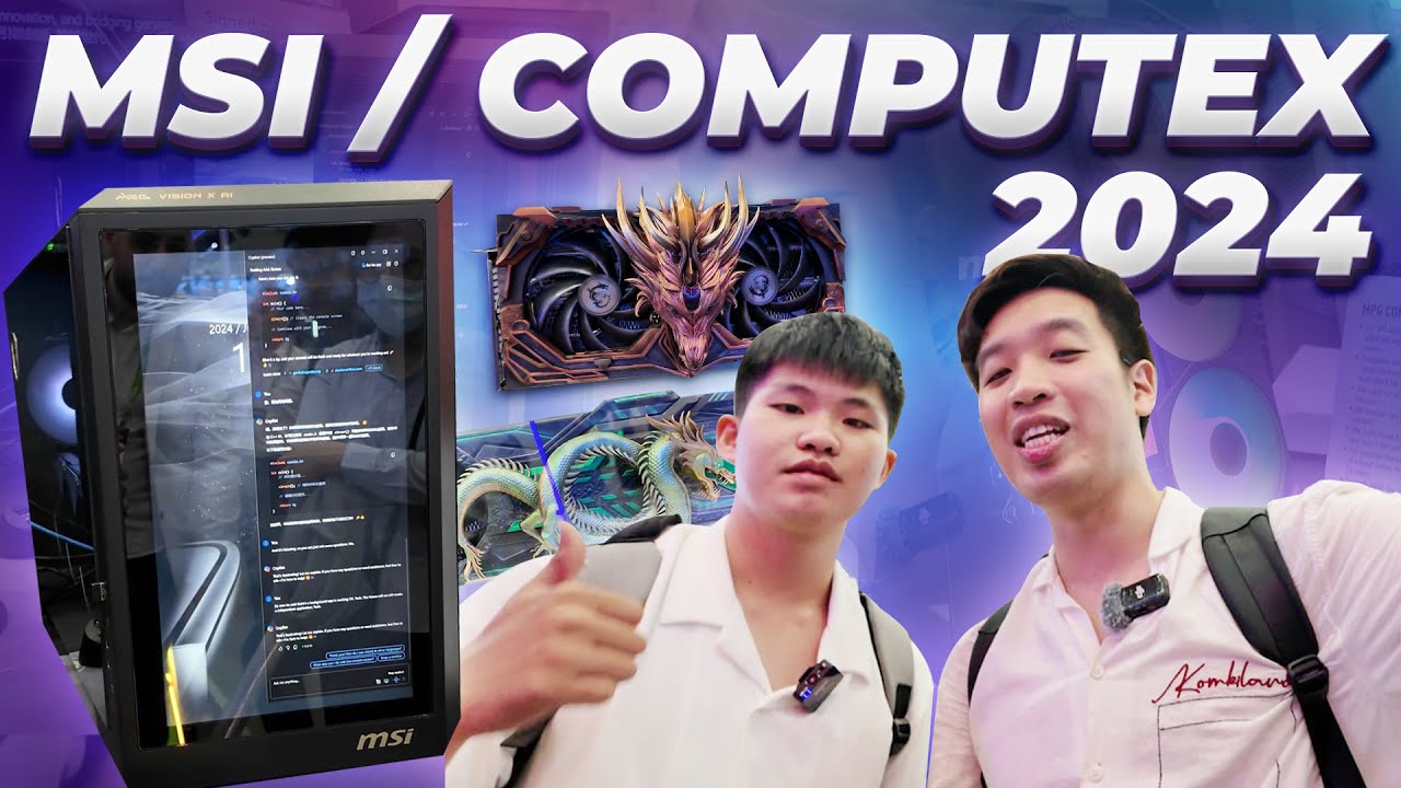 Trên tay toàn bộ dải sản phẩm MSI MỚI tại Computex 2024: Card đồ hoạ RỒNG, Màn hình A.I, Case A ...