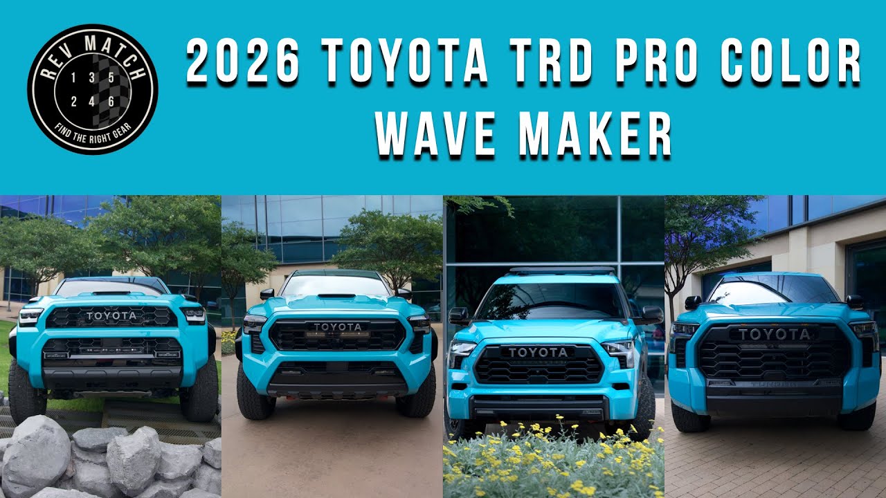 2026 Toyota TRD Pro Color Wave Maker - YouTube