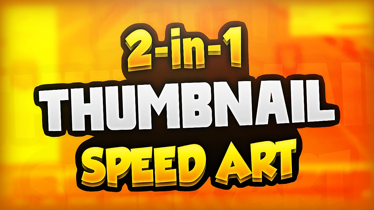 2 in 1 Thumbnail Speed Art - YouTube