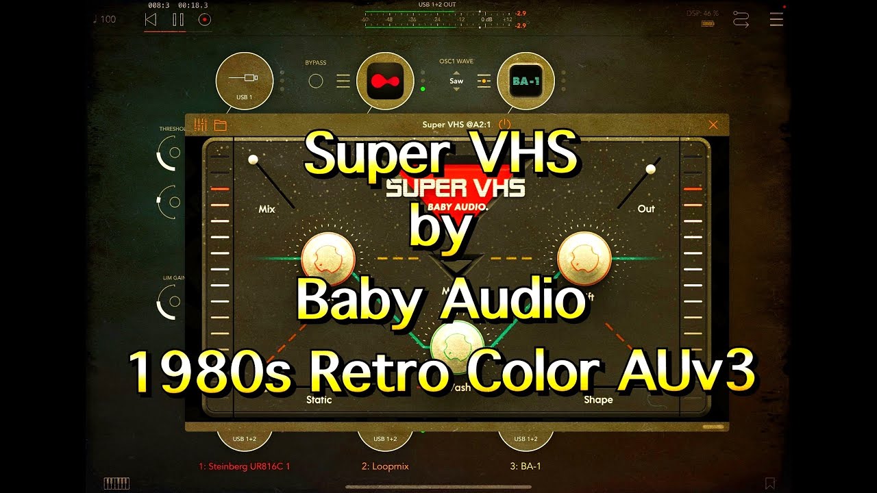 Super VHS -1980s Retro Color AUv3 Plugin by Baby Audio - Tutorial & Demo for the iPad - YouTube